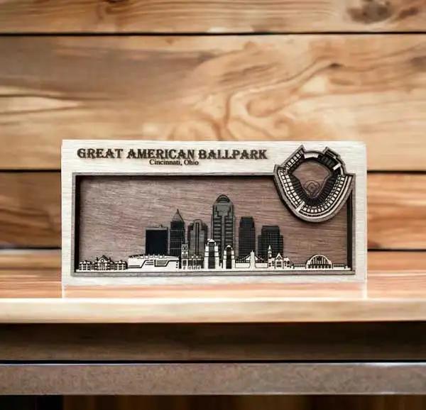 Great American Ballpark - Cincinnati Reds, Cincinnatti, Ohio Skyline a ...